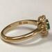 Beautiful 18K Yellow Gold Diamond And Emerald Ring Size 6 | Etsy