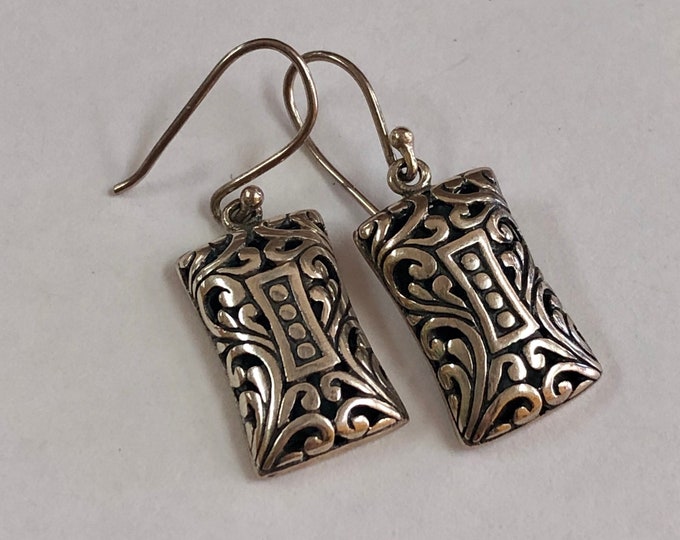 Vintage SU 925 TH Sterling Silver Earrings - Etsy