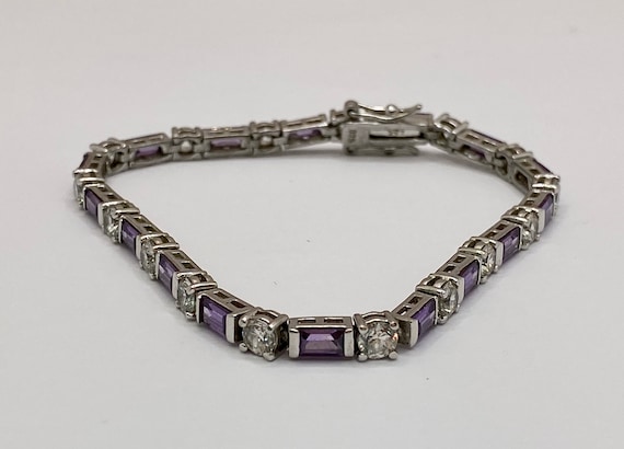 FAS 925 Sterling Silver Women's Bracelet With Semi-… - Gem