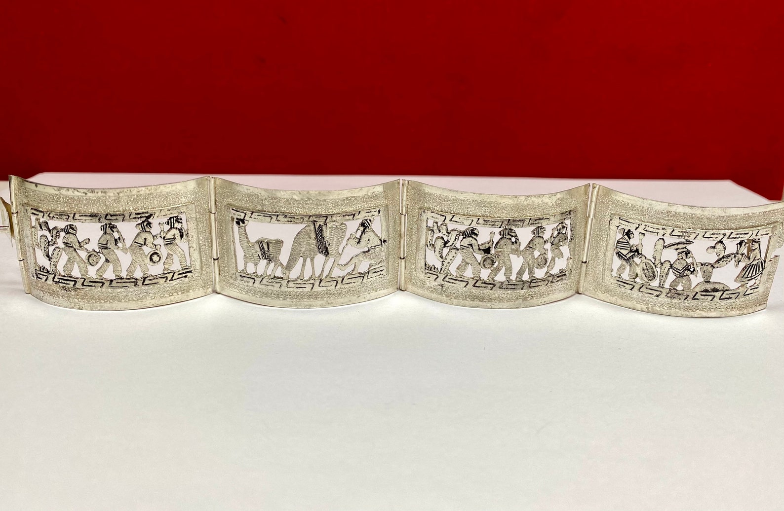 Vintage Peruvian 900 Silver Lama/ Alpaca Panel Pictograph | Etsy