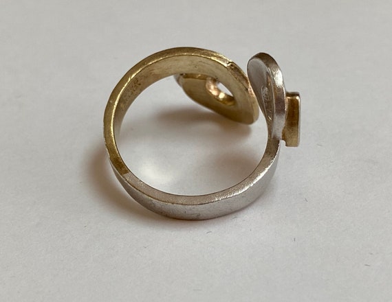 925 Sterling Silver "Living Extra" Handmade Hammered … - Gem