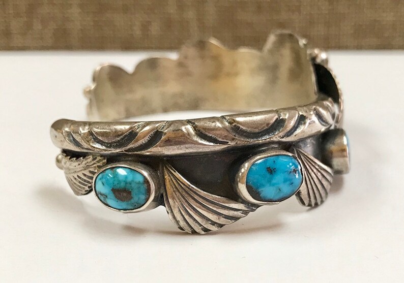 Vintage Old Pawn Native American Sterling Silver and Blue | Etsy
