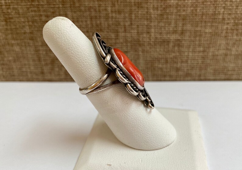 Vintage Native American Sterling Silver Women's Ring With - Etsy