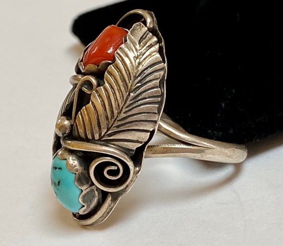 Vintage Native American signed by R. Brown Turquoise… - Gem