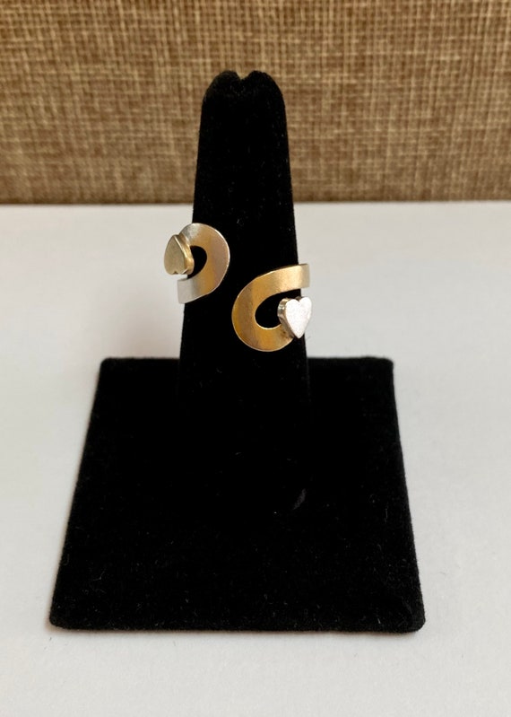 925 Sterling Silver "Living Extra" Handmade Hammered … - Gem