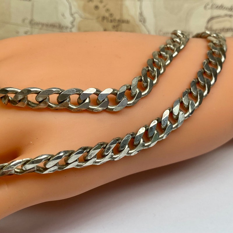 Mens Long Silver Chain - Etsy