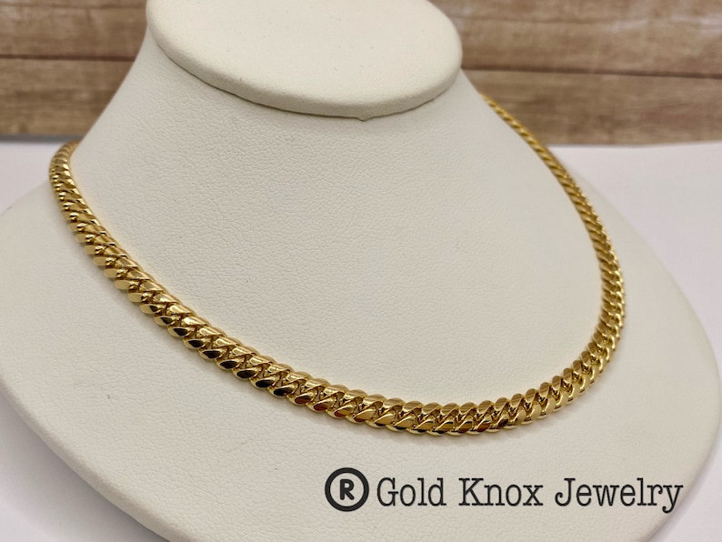 Italy Heavy 18K Solid Yellow Gold 24" Cuban Link Chain Necklace!!!! - Etsy