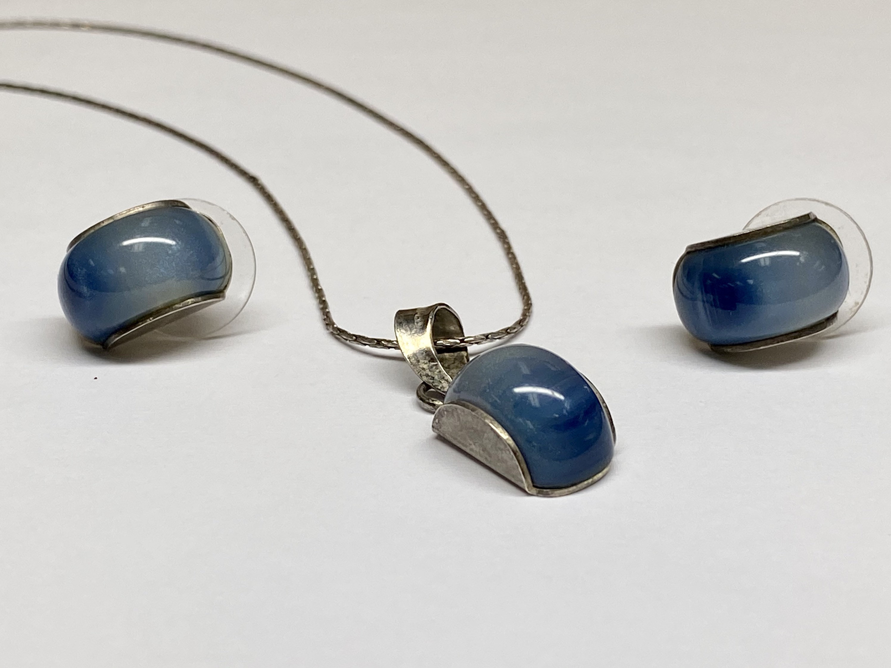 Vintage Mexico 925 Sterling Silver And Moonstone Earring And | Etsy