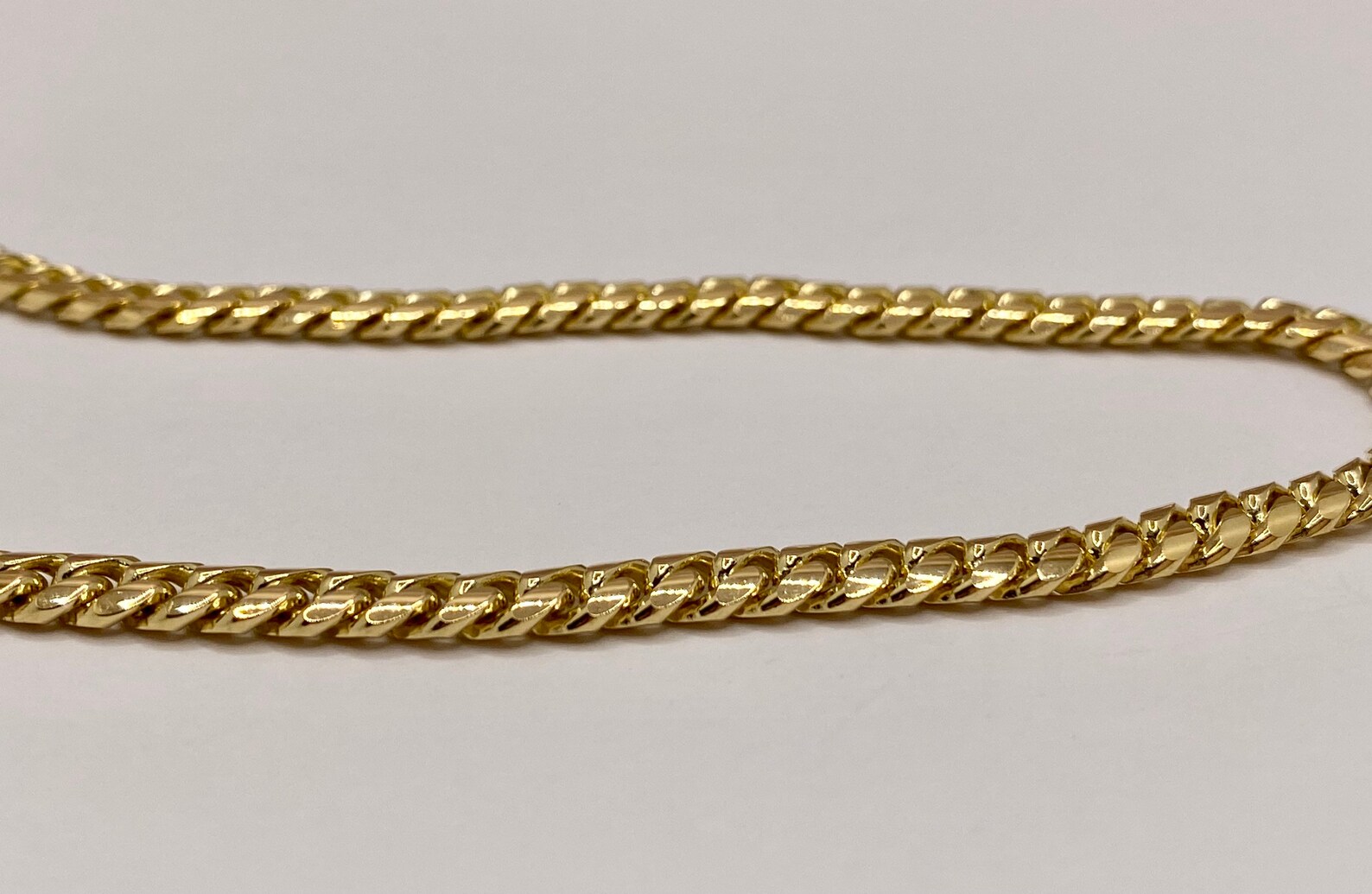 Italy Heavy 18K Solid Yellow Gold 24" Cuban Link Chain Necklace!!!! - Etsy