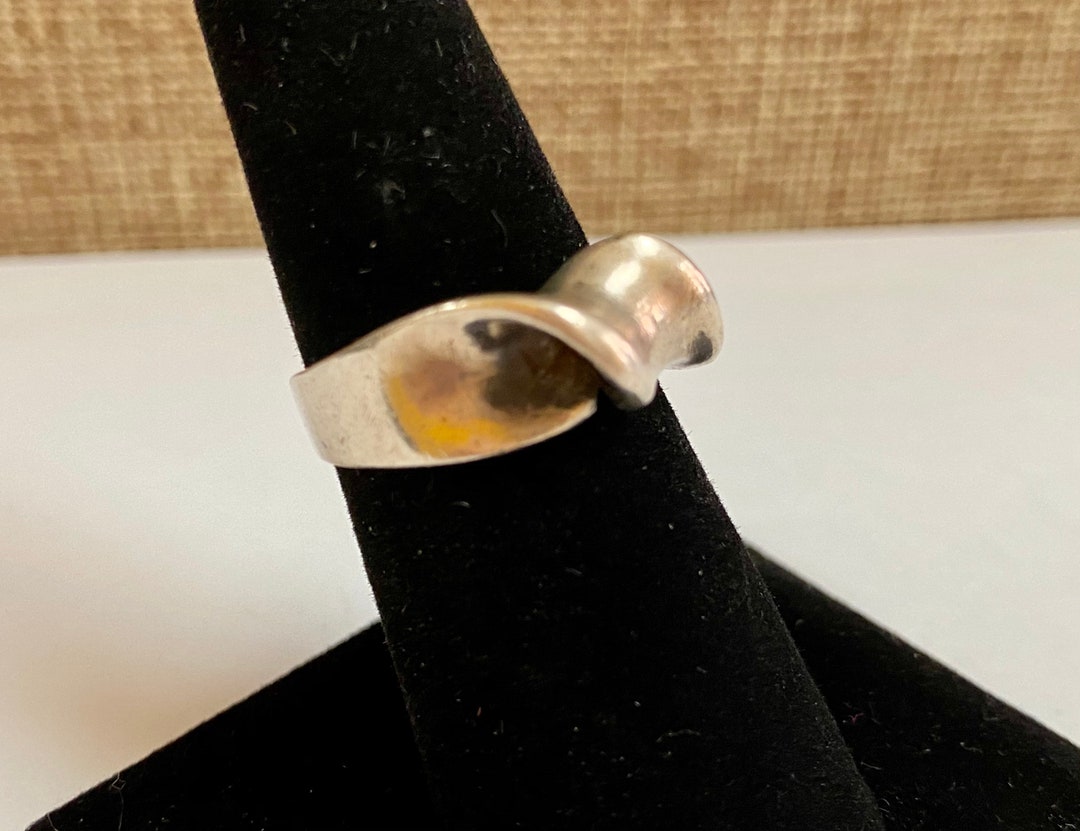 925 Heavy Solid Sterling Silver Ring !!! Size 6 1/2 - Etsy