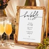 Bubbly Welcome Sign, Modern Wedding Drinks Bar Signage Printable ...