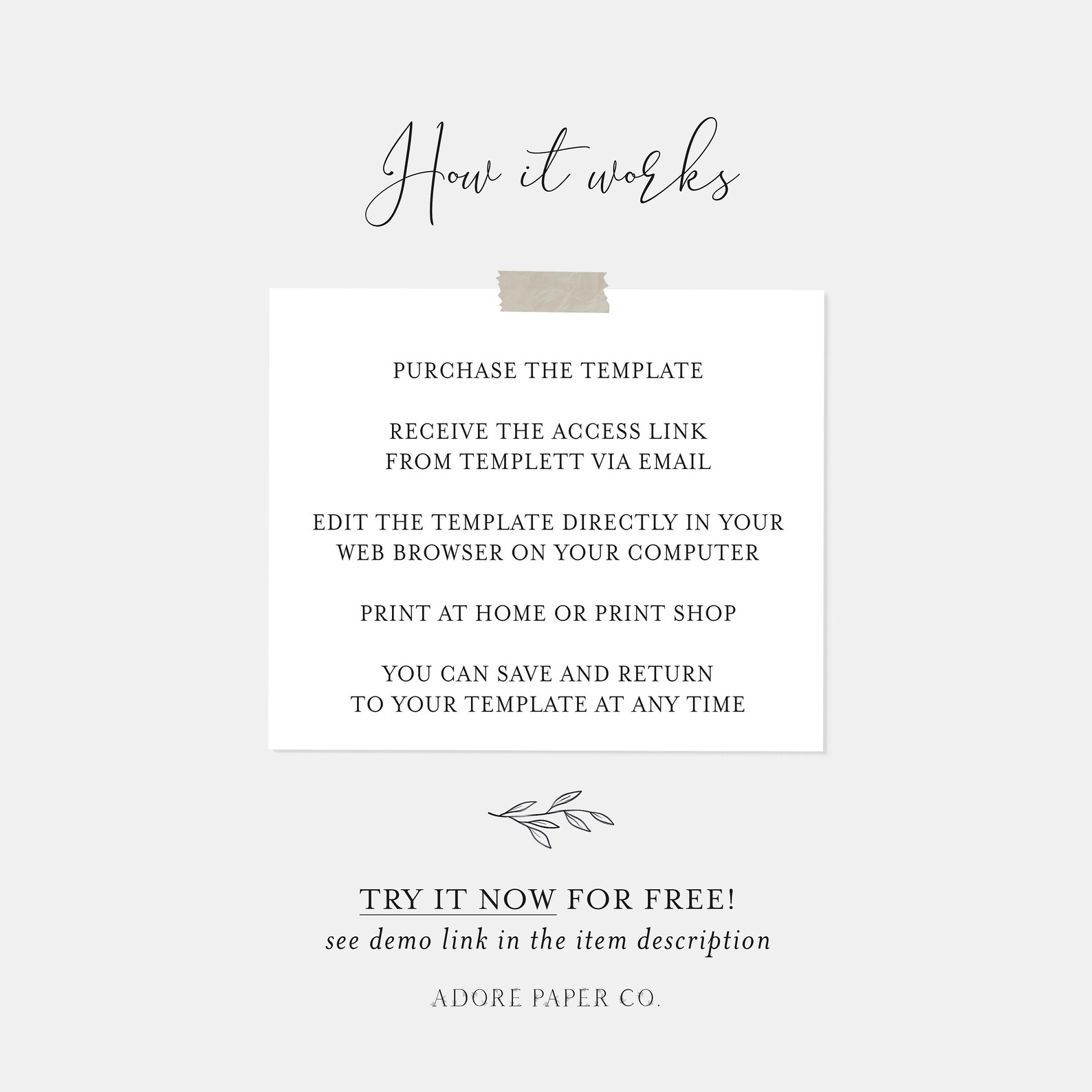 Tea Time Menu Card Baby or Bridal Shower Lavender Purple - Etsy