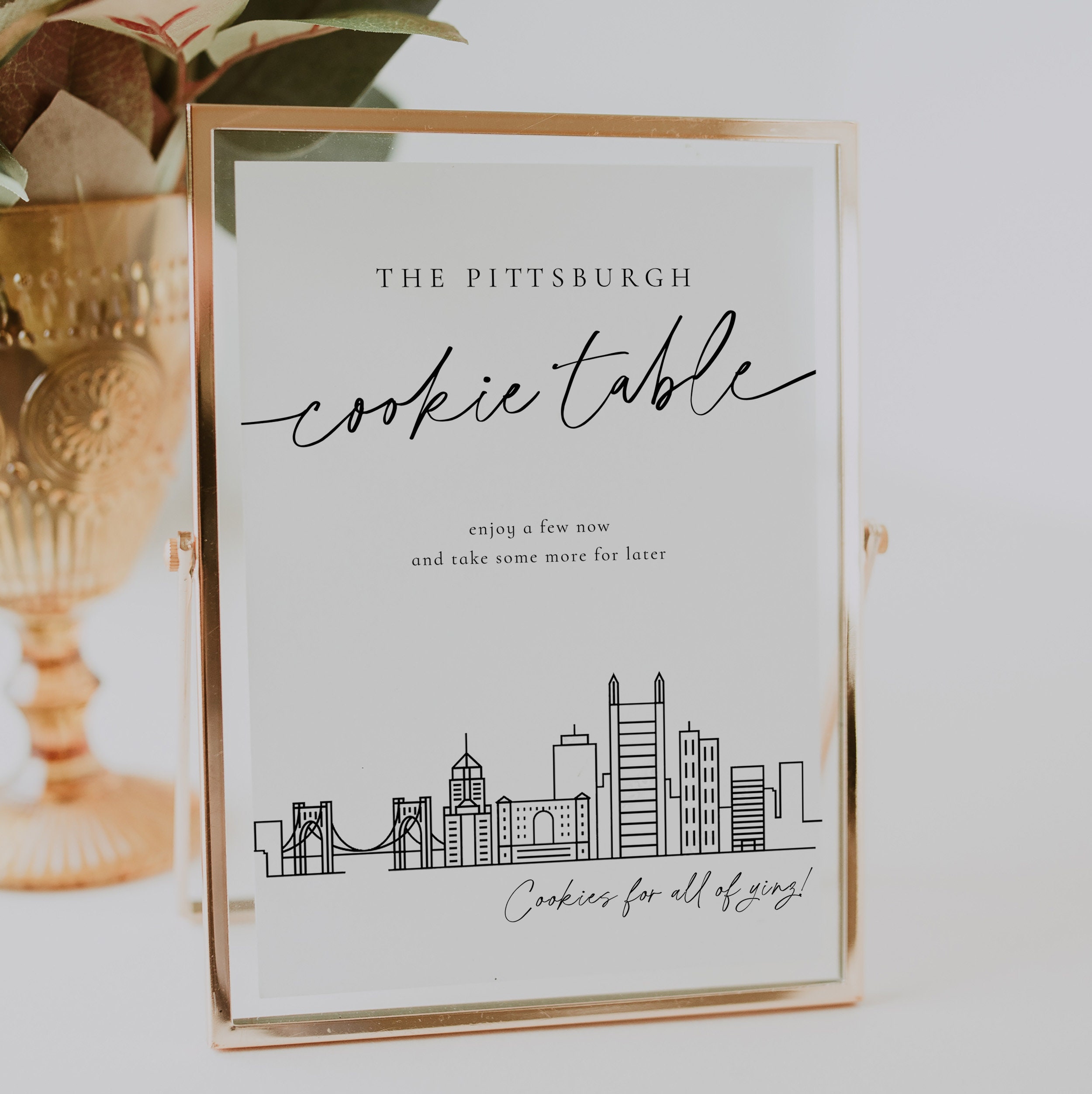 Pittsburgh Cookie Table Sign: Wedding Printable (instant Download) - Etsy