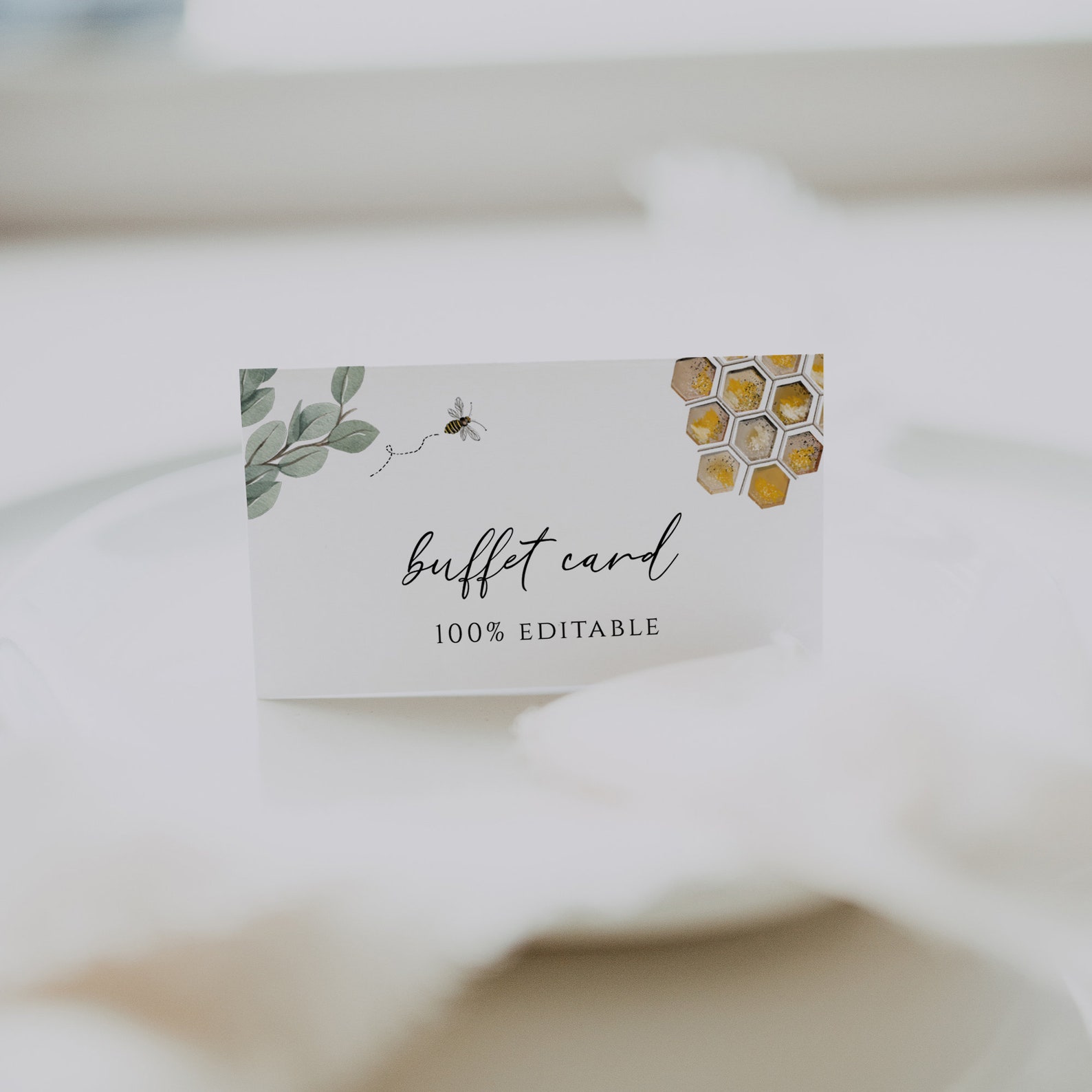 Buffet Card Printable Template Editable Food Tent Card | Etsy