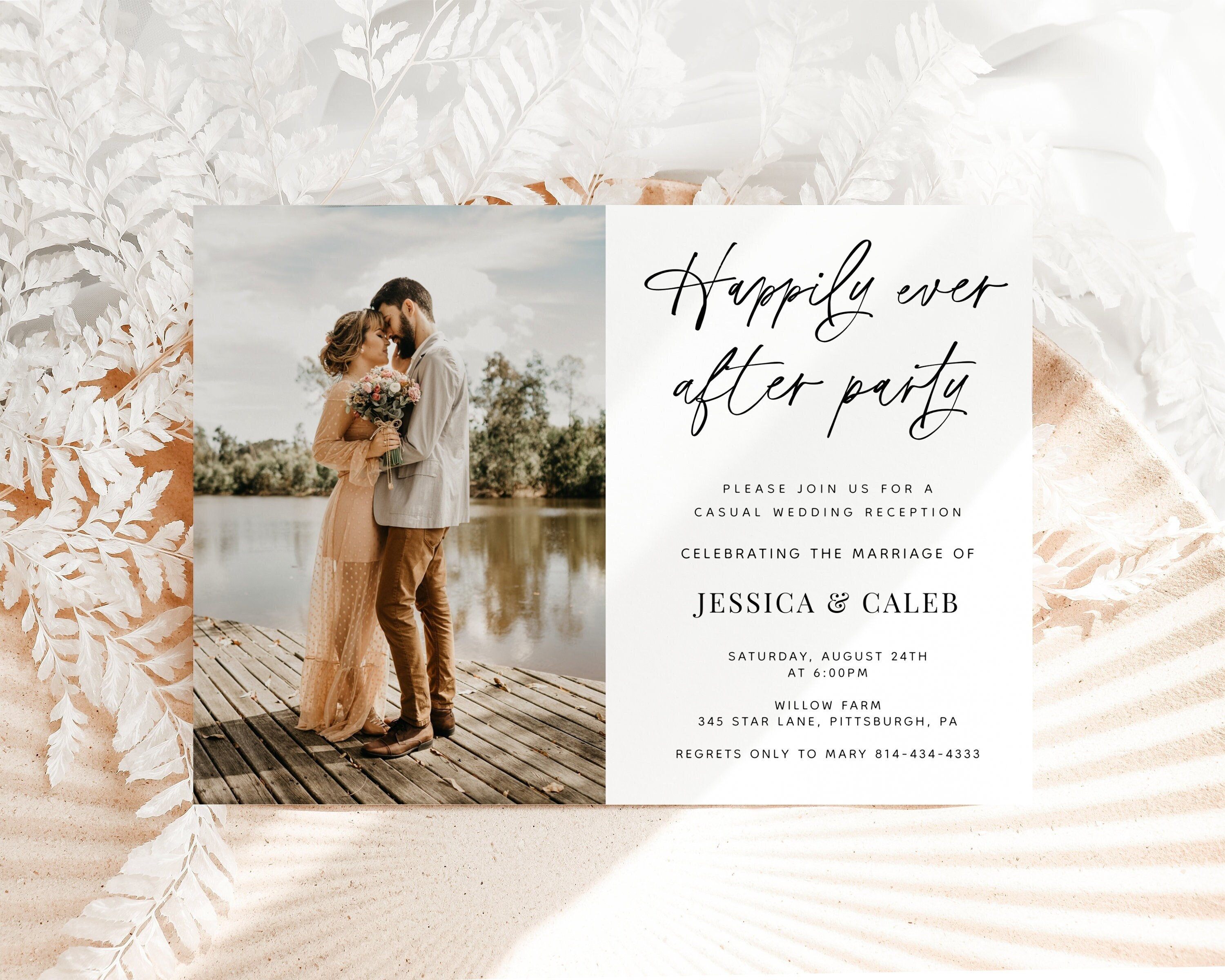Informal Wedding Invitations Sample