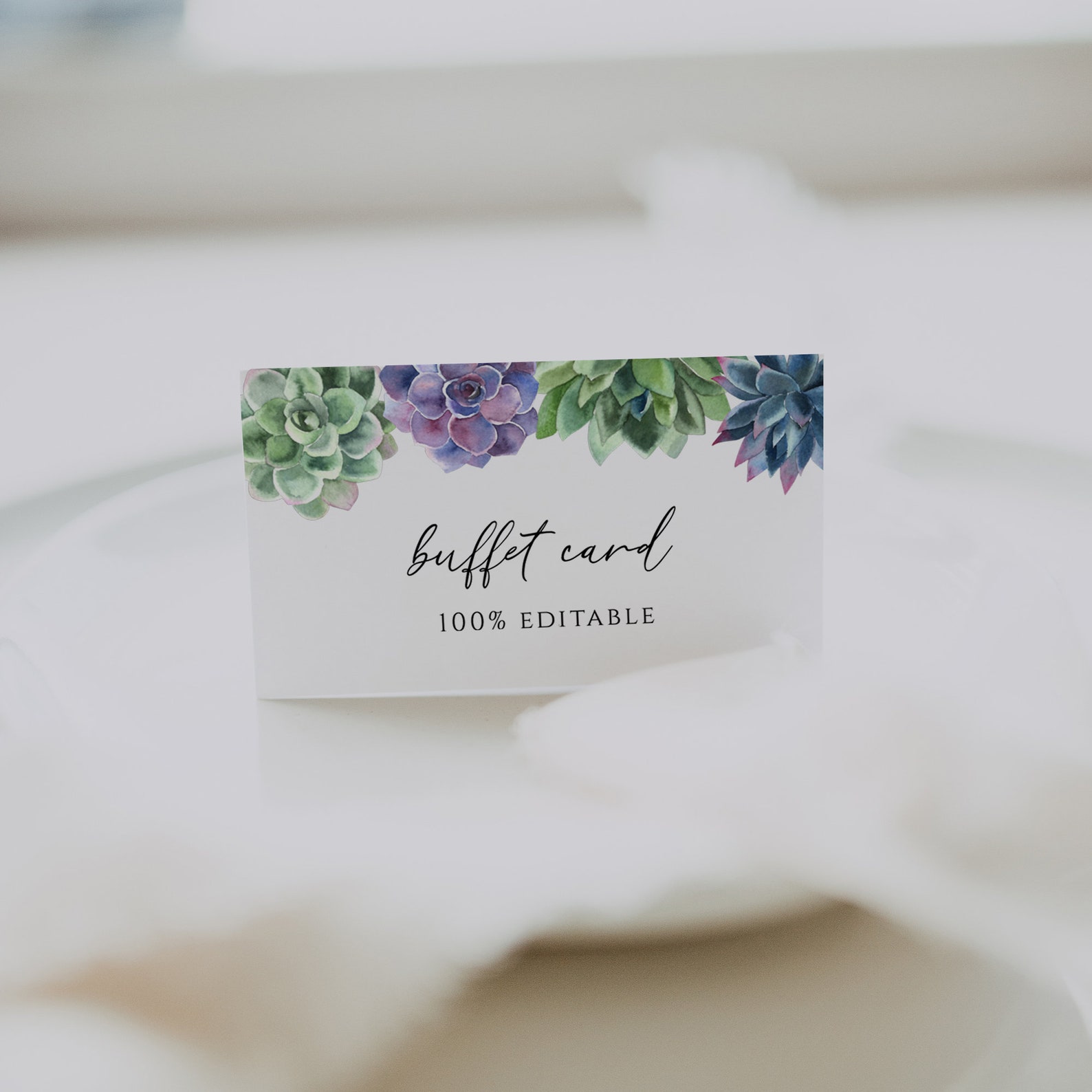 Buffet Card Printable Template Editable Food Tent Card - Etsy