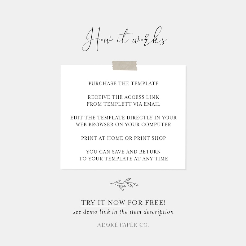 Buffet Card Printable Template Editable Food Tent Card - Etsy