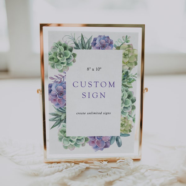 Baby Succulent Sign - Etsy