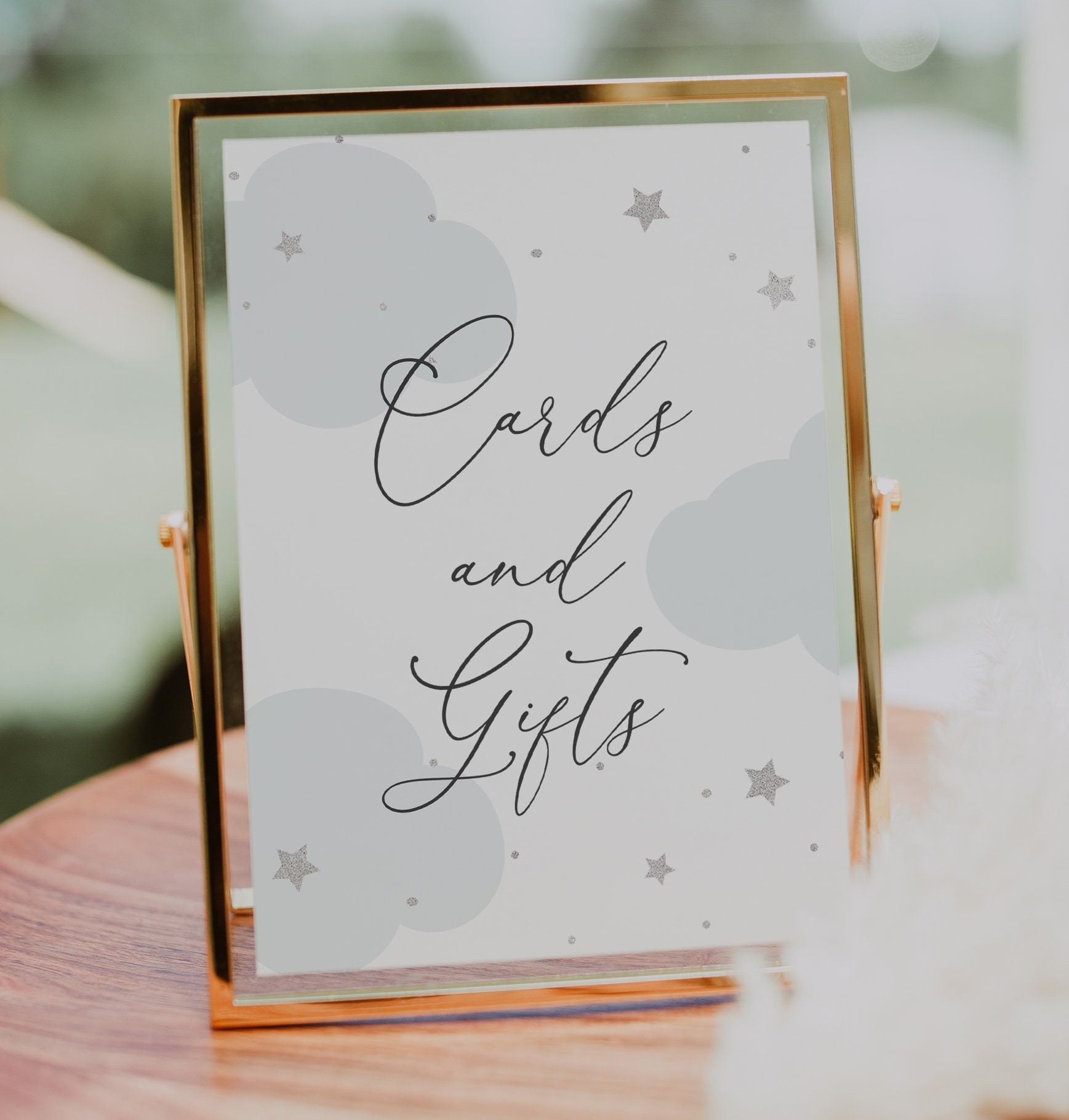 Over the Moon Cards and Gifts Baby Shower Printable Sign | Etsy