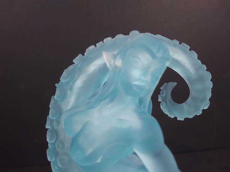Succubus Riding Tentacle Resin 3d Printed Figure Etsy