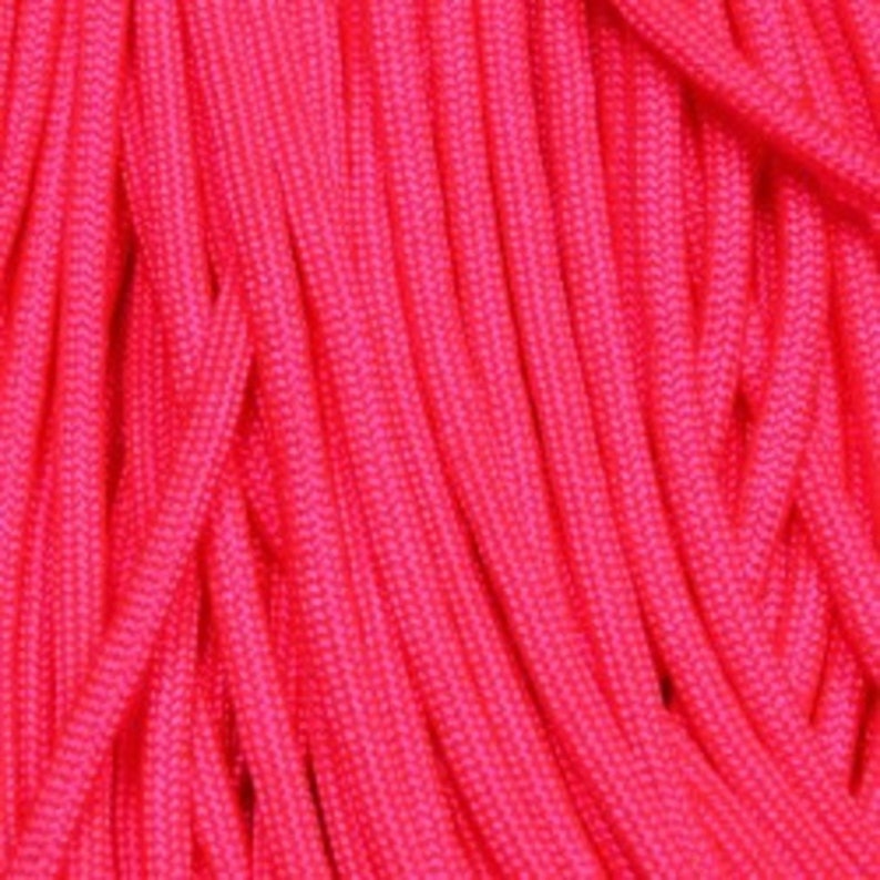 Neon Pink Boot Laces 550 Paracord *guaranteed for Life* Steel Tip ...