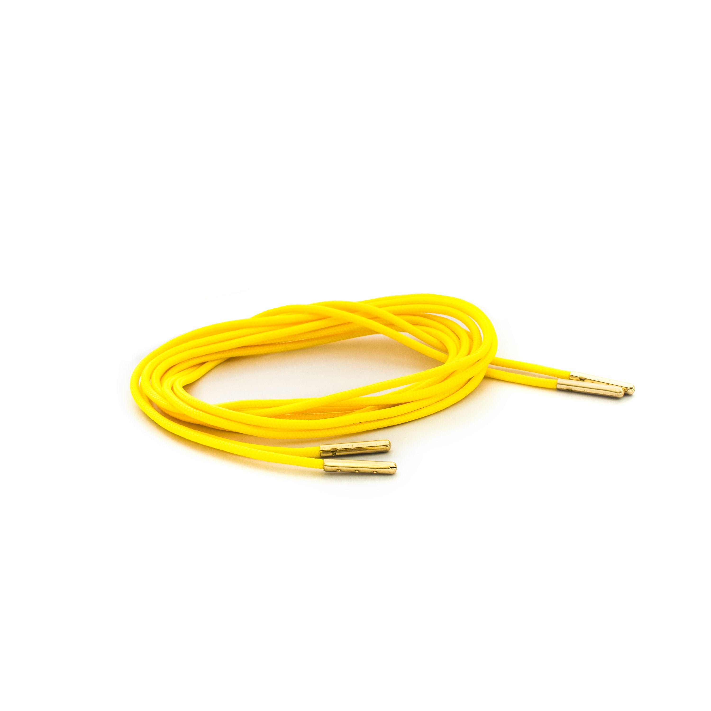 Neon Yellow Boot Laces 3mm Paracord *guaranteed for Life* Steel Tip ...