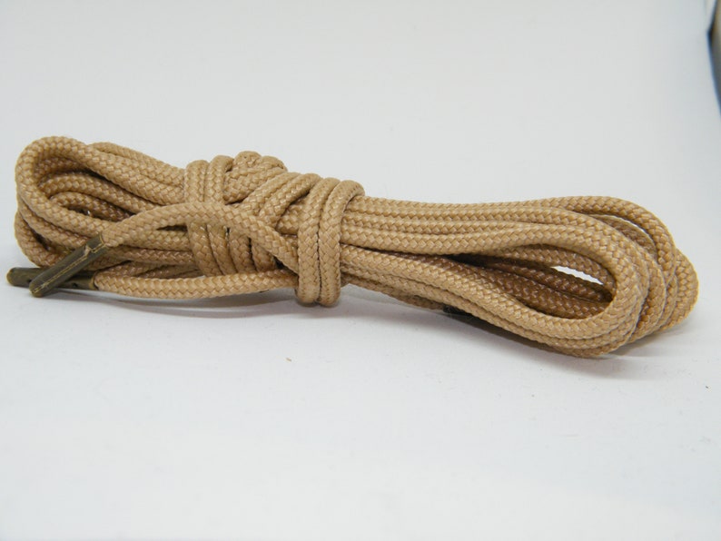 Desert Tan Boot Laces 3mm Paracord *guaranteed for Life* Steel Tip ...