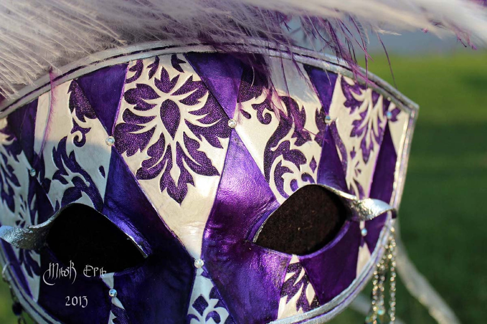 The Diva Handmade Leather Mask | Etsy