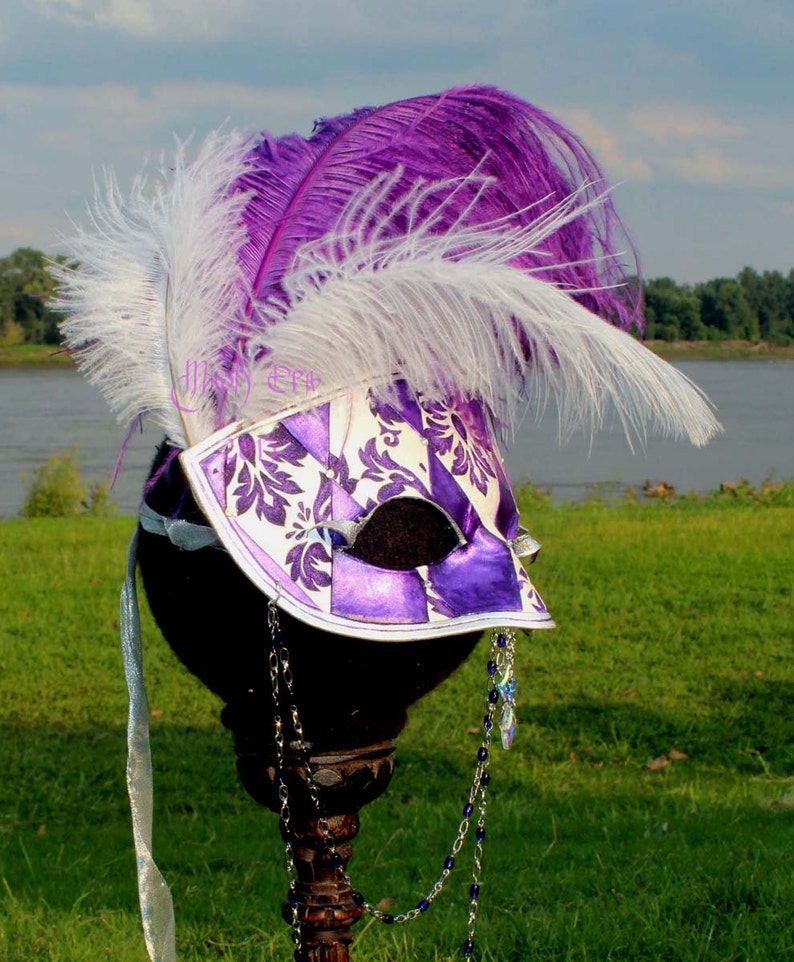 The Diva Handmade Leather Mask | Etsy