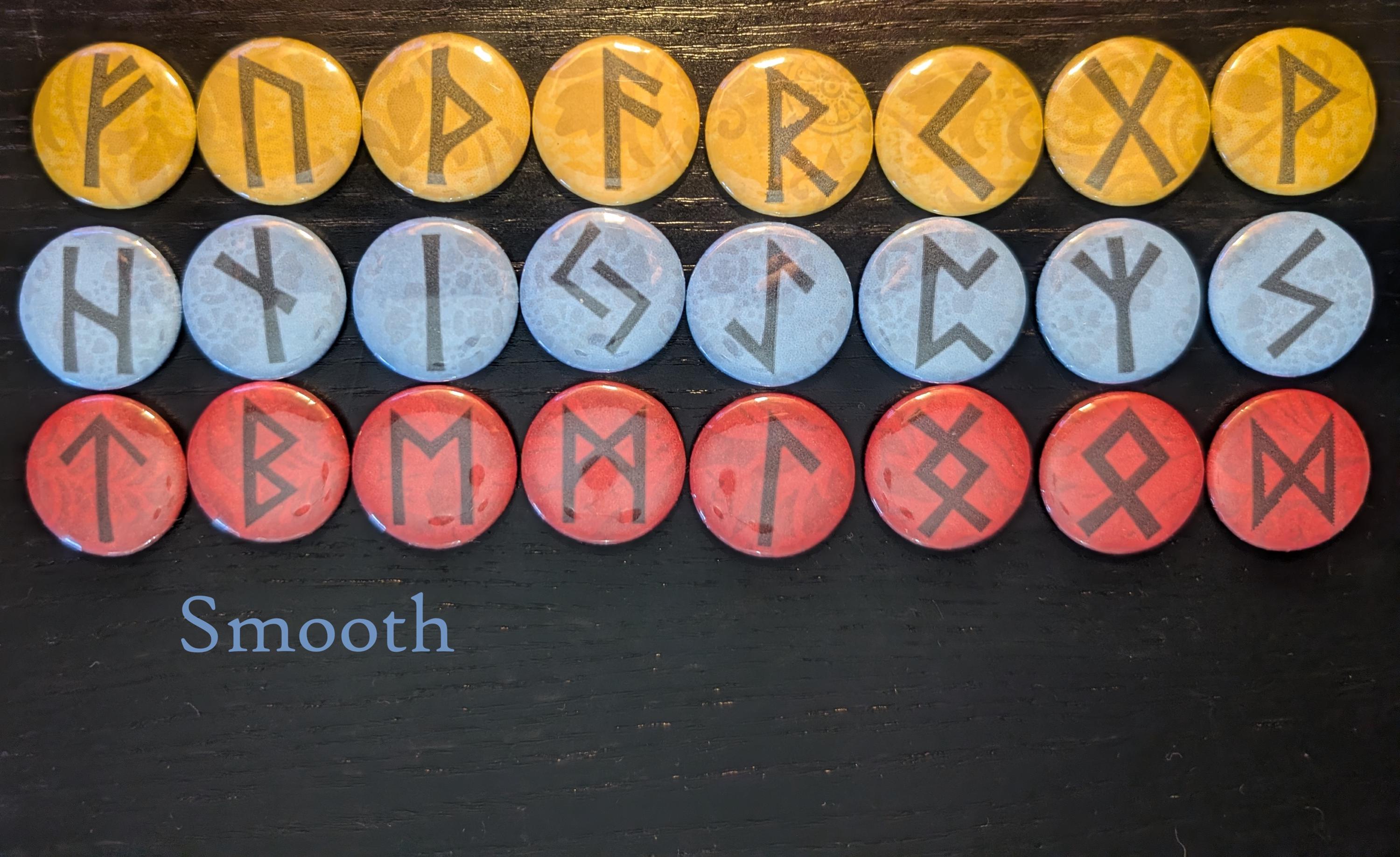 Modern Runes | 1" Round Elder Futhark Runes Buttons/pinbacks, Magnets ...
