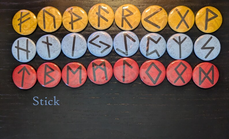 Modern Runes | 1" Round Elder Futhark Runes Buttons/pinbacks, Magnets ...
