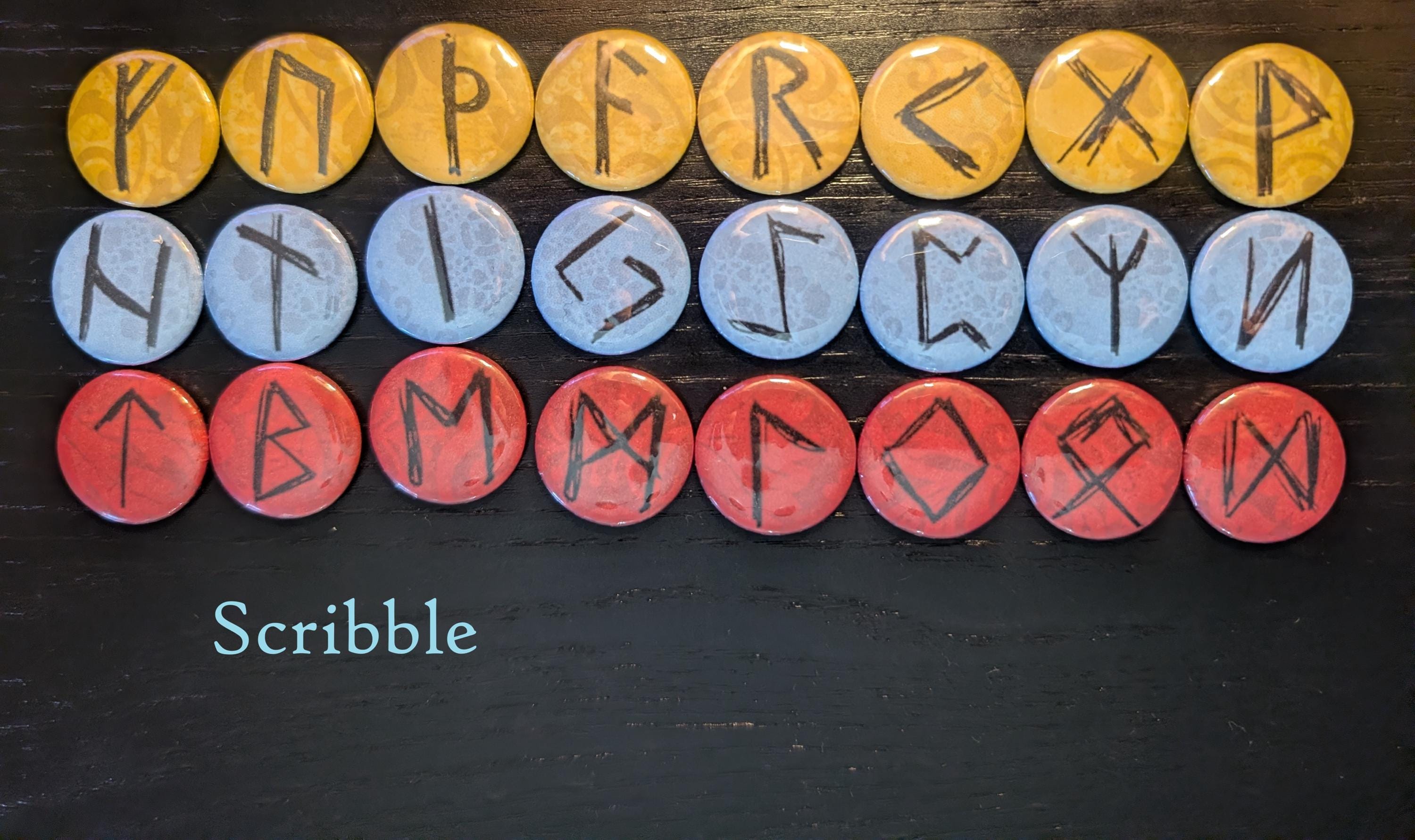 Modern Runes | 1" Round Elder Futhark Runes Buttons/pinbacks, Magnets ...