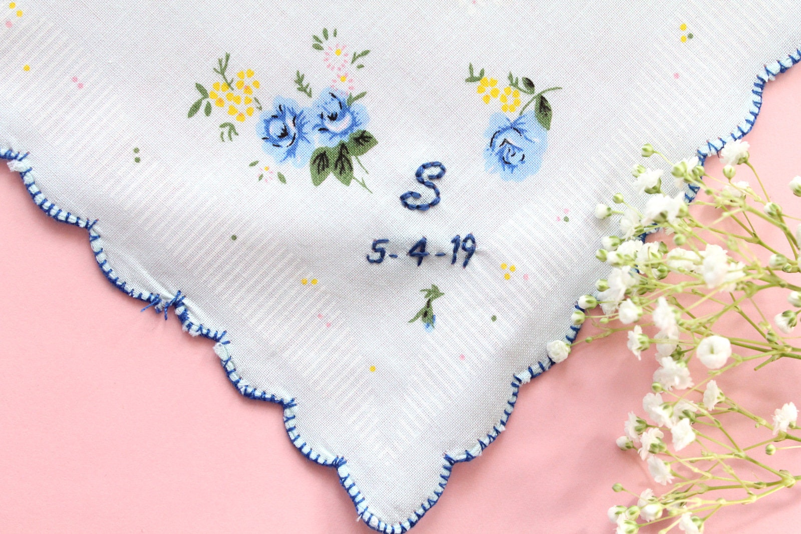 Bridesmaid Gift. Bridesmaid Handkerchief. Monogram. Handkerchief ...