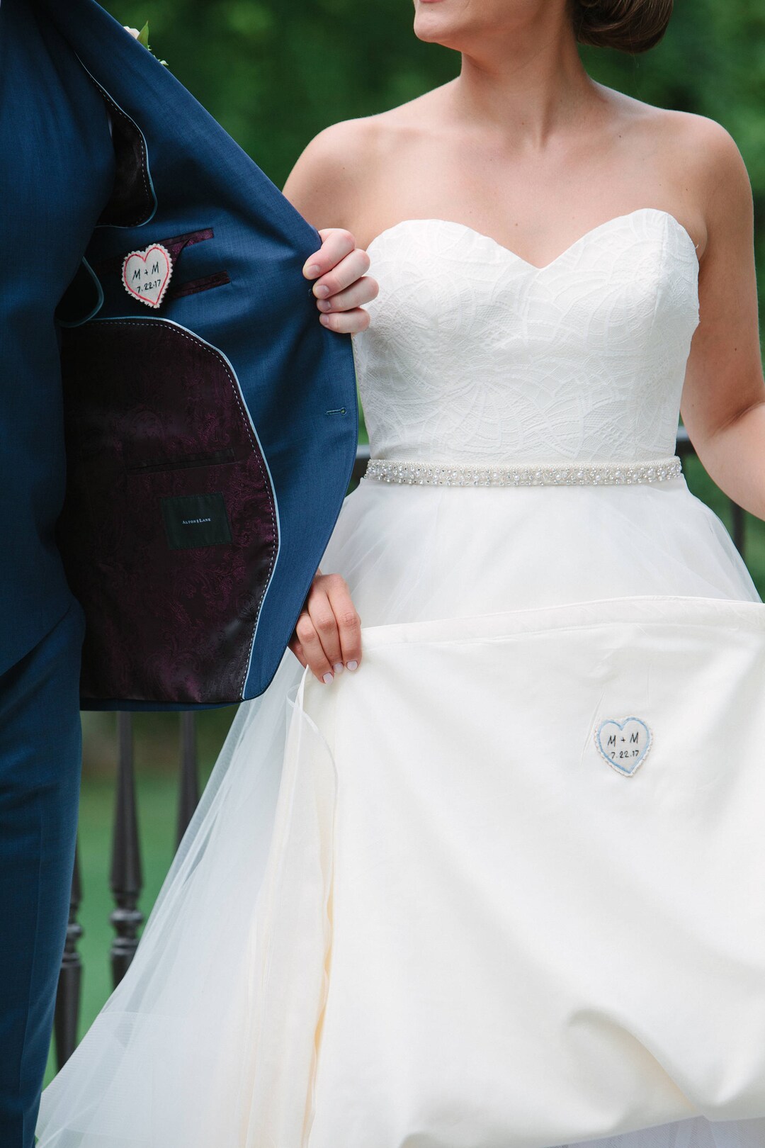 Mr. and Mrs. His and Hers. Dress Label Wedding. Dress Label. Groom Gift ...