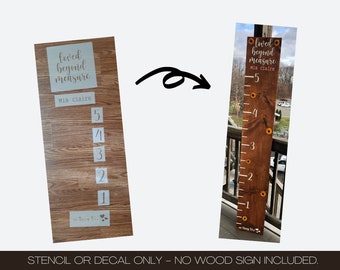 Measurement Stencil - Etsy