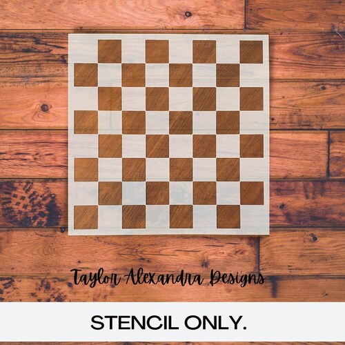 Checker Board Stencil Reusable Stencil - Etsy