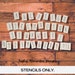 3 INCH - Farmhouse Alphabet, Numbers, and Symbols Stencil - ABC ...