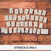 4 INCH - Farmhouse Alphabet, Numbers, and Symbols Stencil - ABC ...