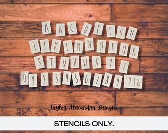 3/4 INCH Farmhouse Font Alphabet Numbers and Symbols | Etsy