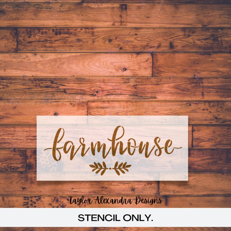 Farmhouse Stencil - Etsy