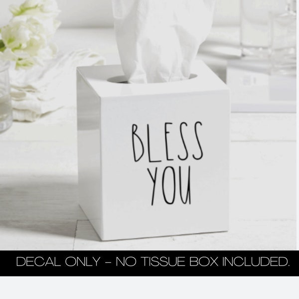 Bless You Tissue Box - Etsy