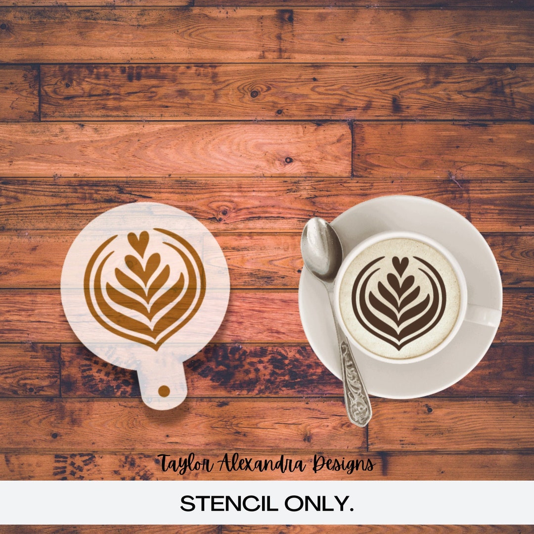 Coffee Stencil | Cafe Stencil | Food Safe Stencil | Reusable Stencil - Etsy