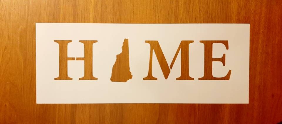 HOME State Decal or Stencil | Vinyl Decal | Reusable Stencil - Etsy