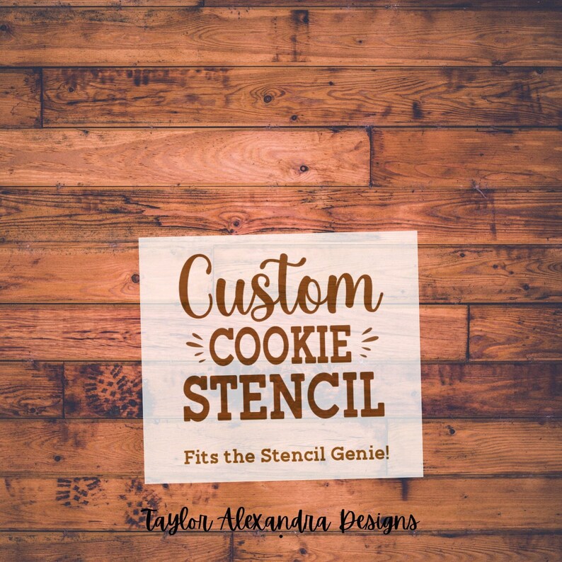 Custom Cookie Stencil Personalized Cookie Stencils Food | Etsy