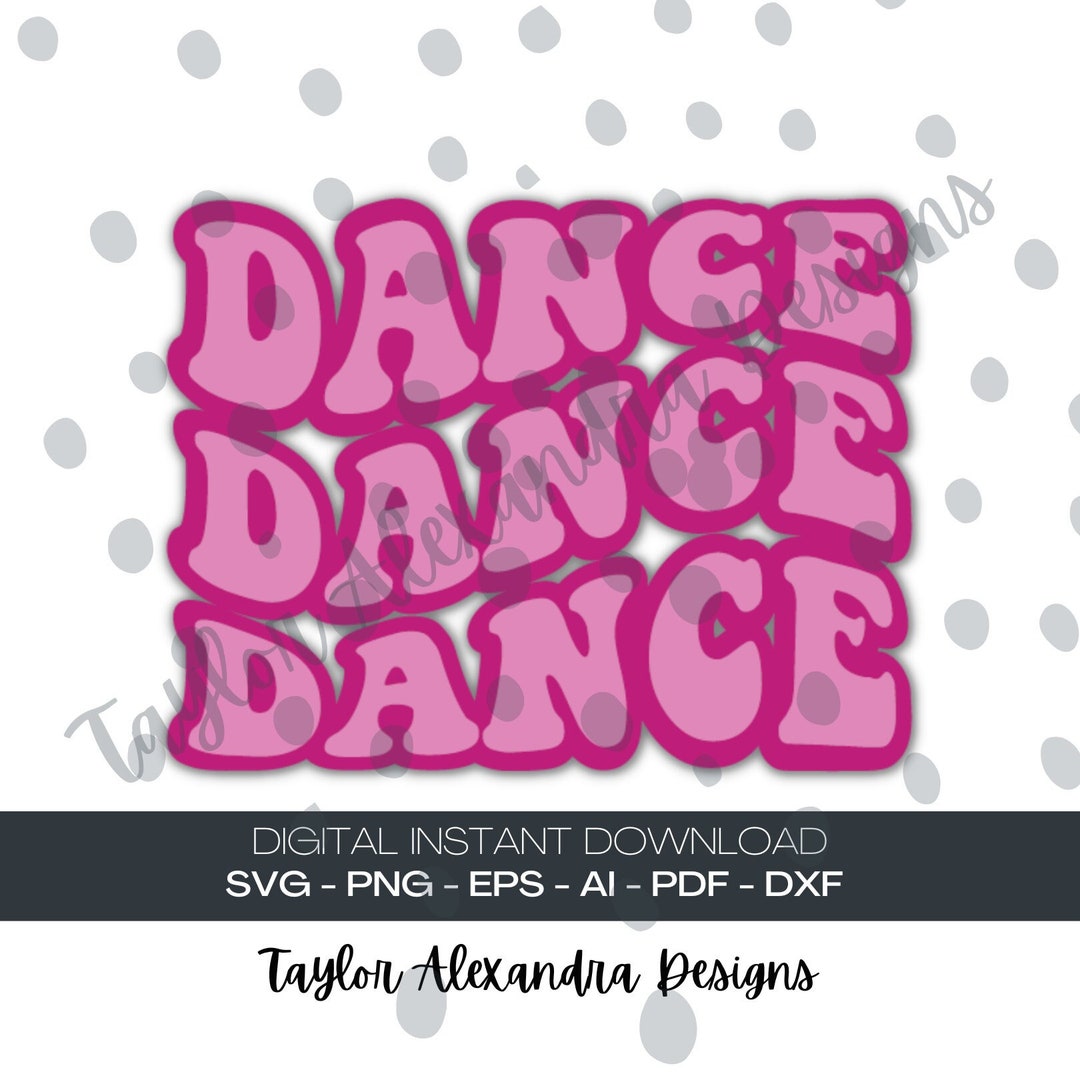 Groovy Dance Digital Download | Dancer SVG Cricut, Silhouette | Svg ...