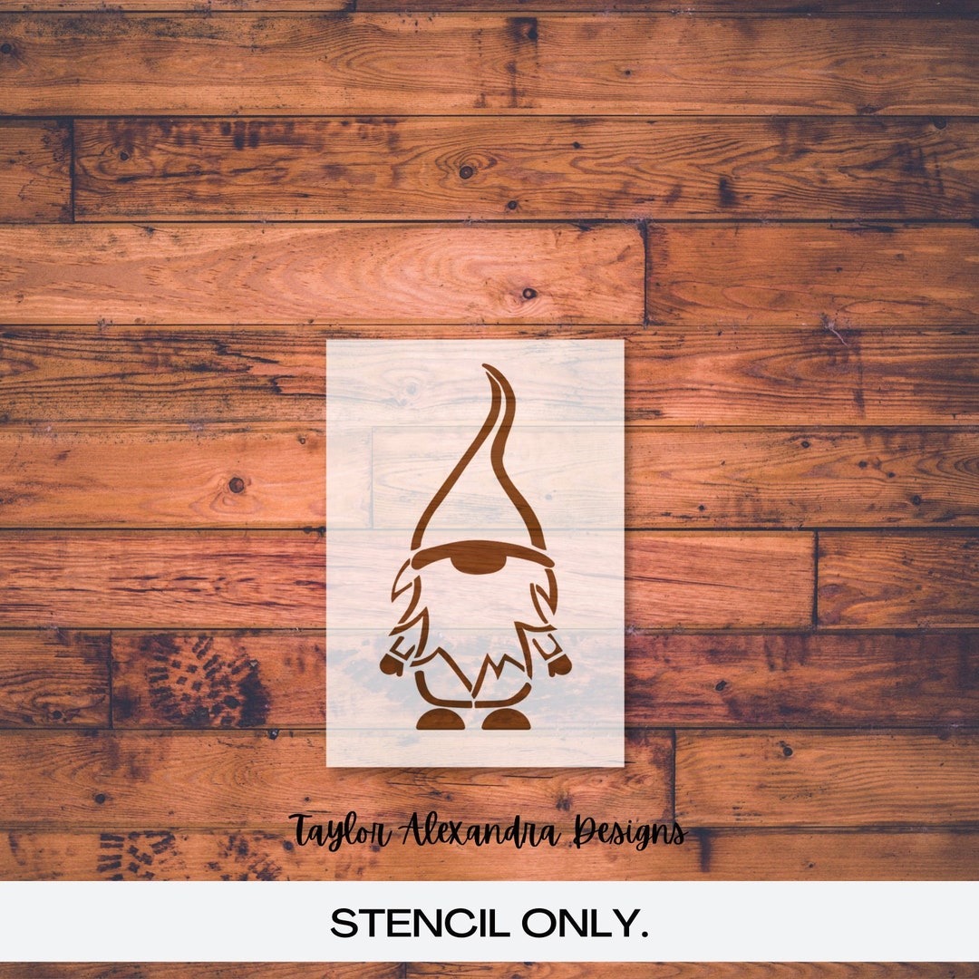 Gnome Stencil | Reusable Stencil - Etsy