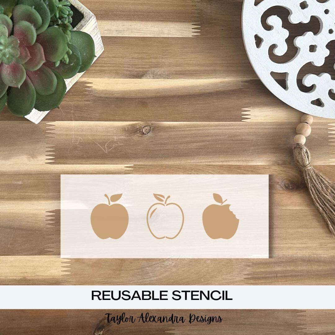 Apple Stencil | Apple Tree Stencil | Reusable Stencil - Etsy