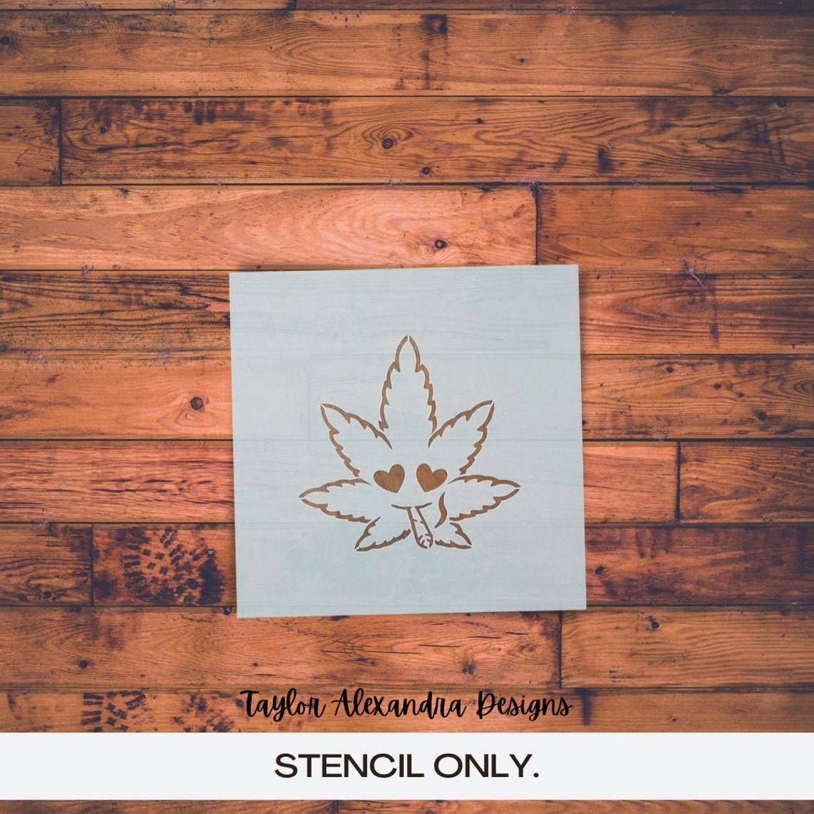 Marijuana Weed Plant Valentine's Day Cookie Stencil Food | Etsy