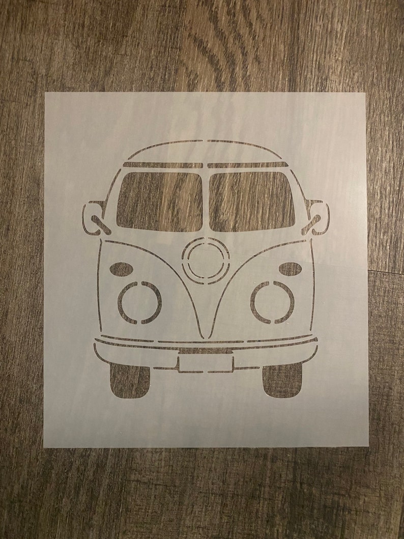 Van Stencil | Hippie | Vintage | Van Stencil | Reusable Stencil - Etsy