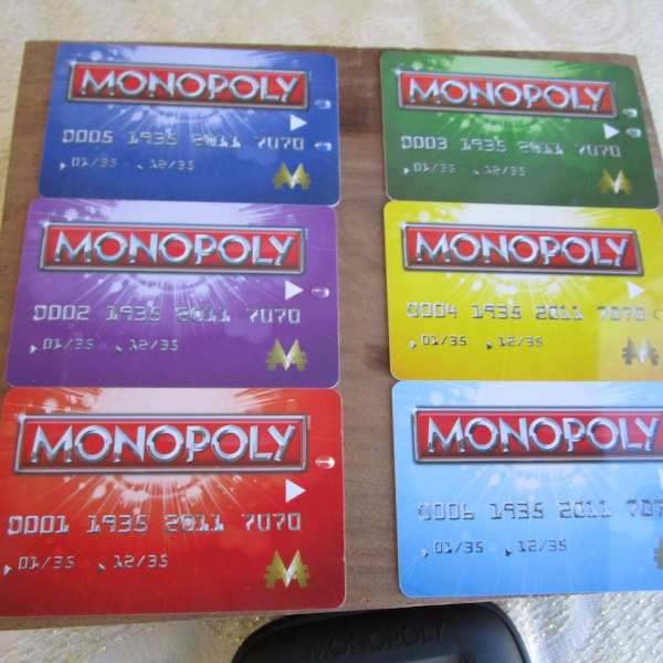 Monopoly Game Cards - Etsy